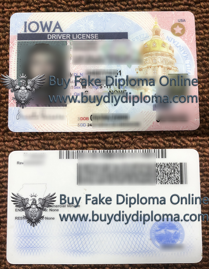 Order a Scannable IOWA driver’s license/ID